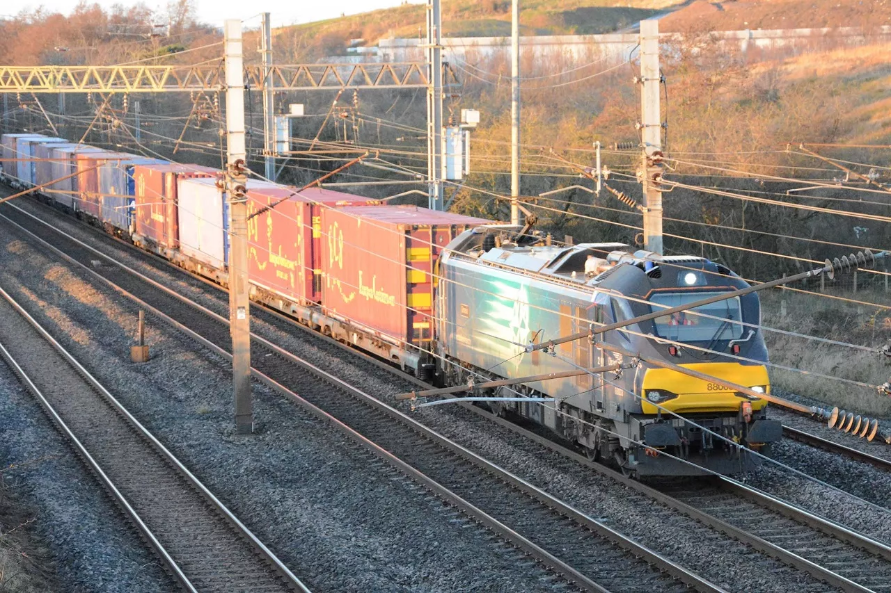 Tesco refrigerated rail freight in the UK