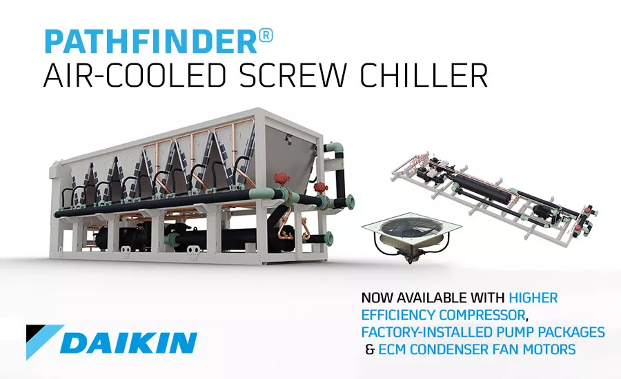 Daikin Applied upgrades air-cooled Pathfinder screw chiller