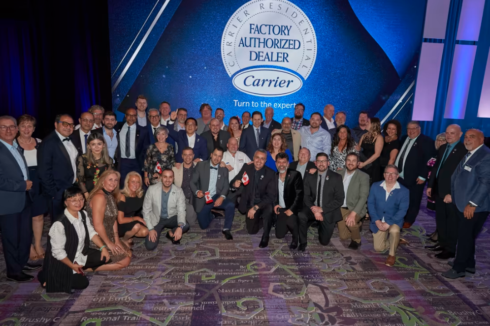 Carrier recognizes their distributors and dealers