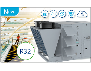 The new Systemair rooftops range is operating with the R32 refrigerant