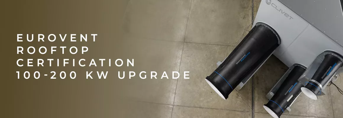 Eurovent certification for Clivet's Rooftop family up to 200 kW